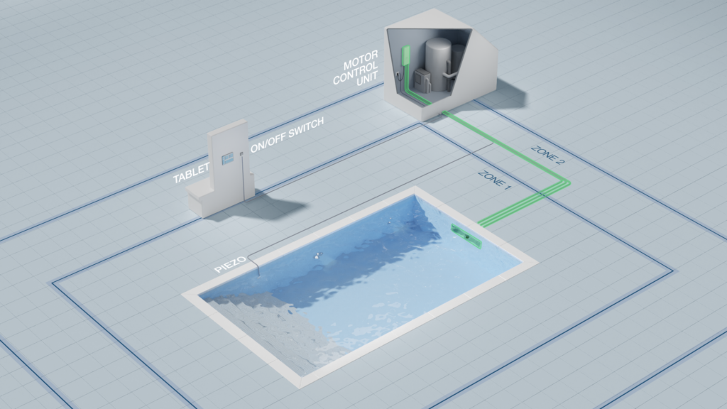 EVAstream - Counter Current Swim Machine - 3D animatie & Illustratie